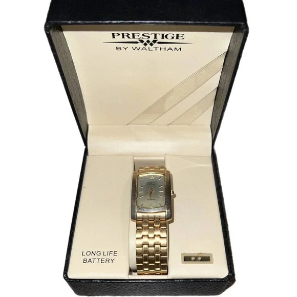 Waltham | Accessories | Vintage Prestige By Waltham Watch Gold Tone New ...